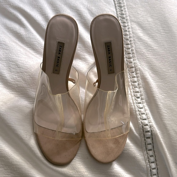 Zara | Shoes | Zara Clear Pvc Heels | Poshmark